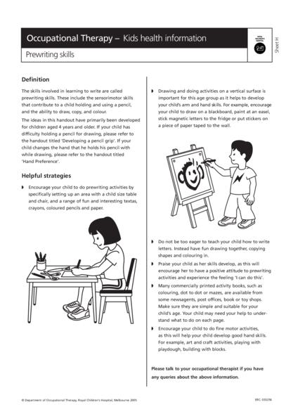 Importance of Pre-Writing Skills for Preschoolers, Pre-writing ...