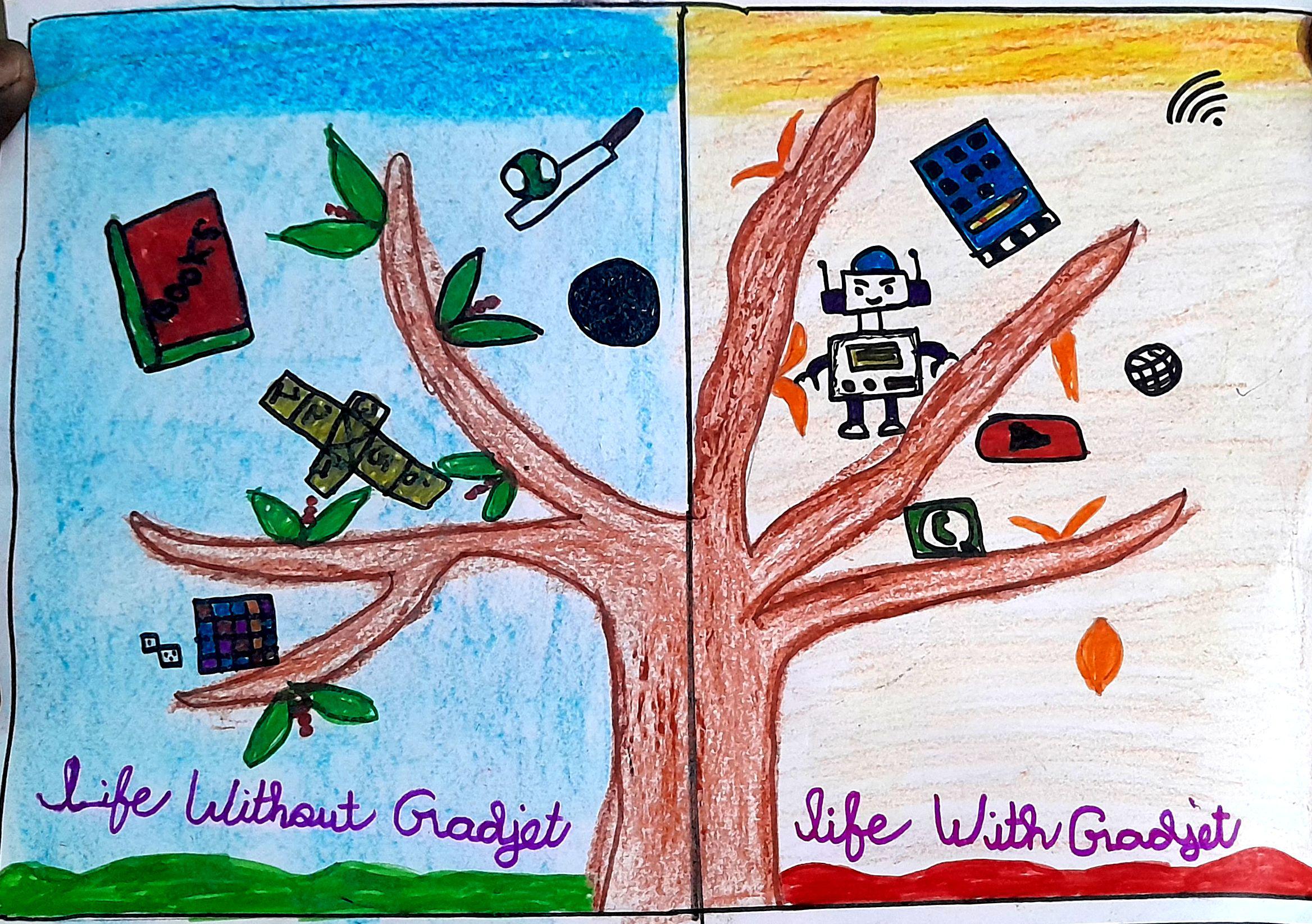 My Life Without Gadgets Art Contest for Middle School Children and ...