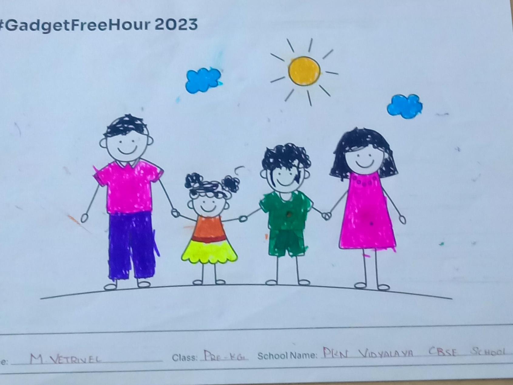 Coloring Templates Art Contest for Kindergarten Children, Students ...