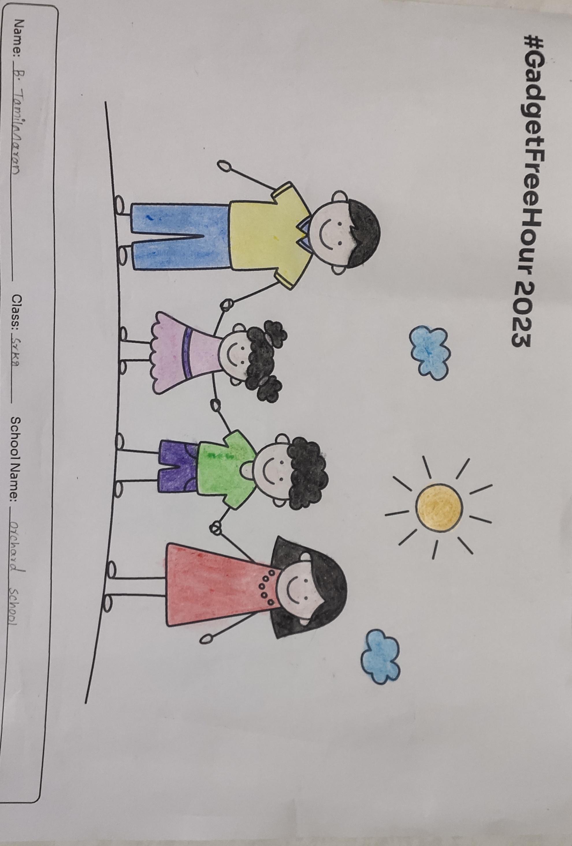 Coloring Templates Art Contest for Kindergarten Children, Students ...