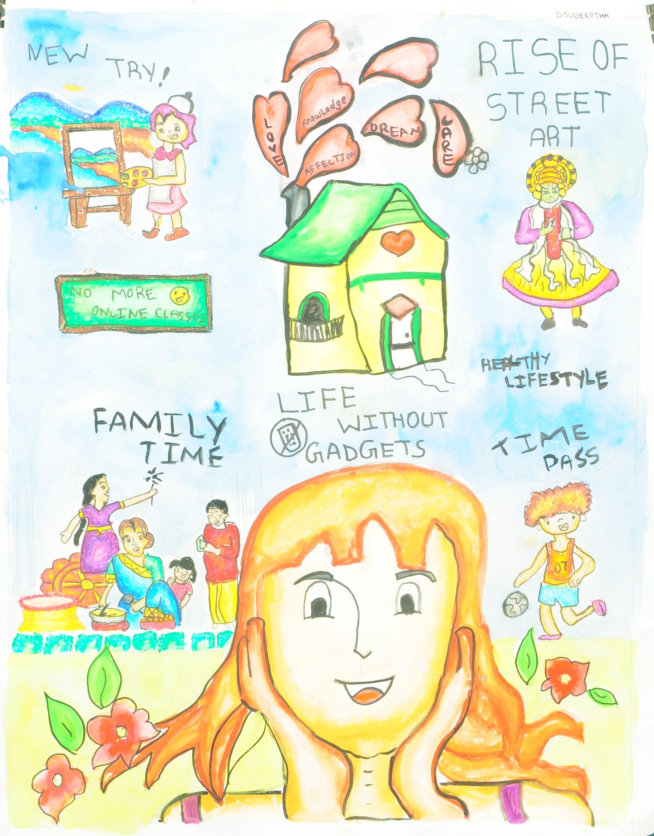 My Life Without Gadgets Art Contest for Middle School Children and ...