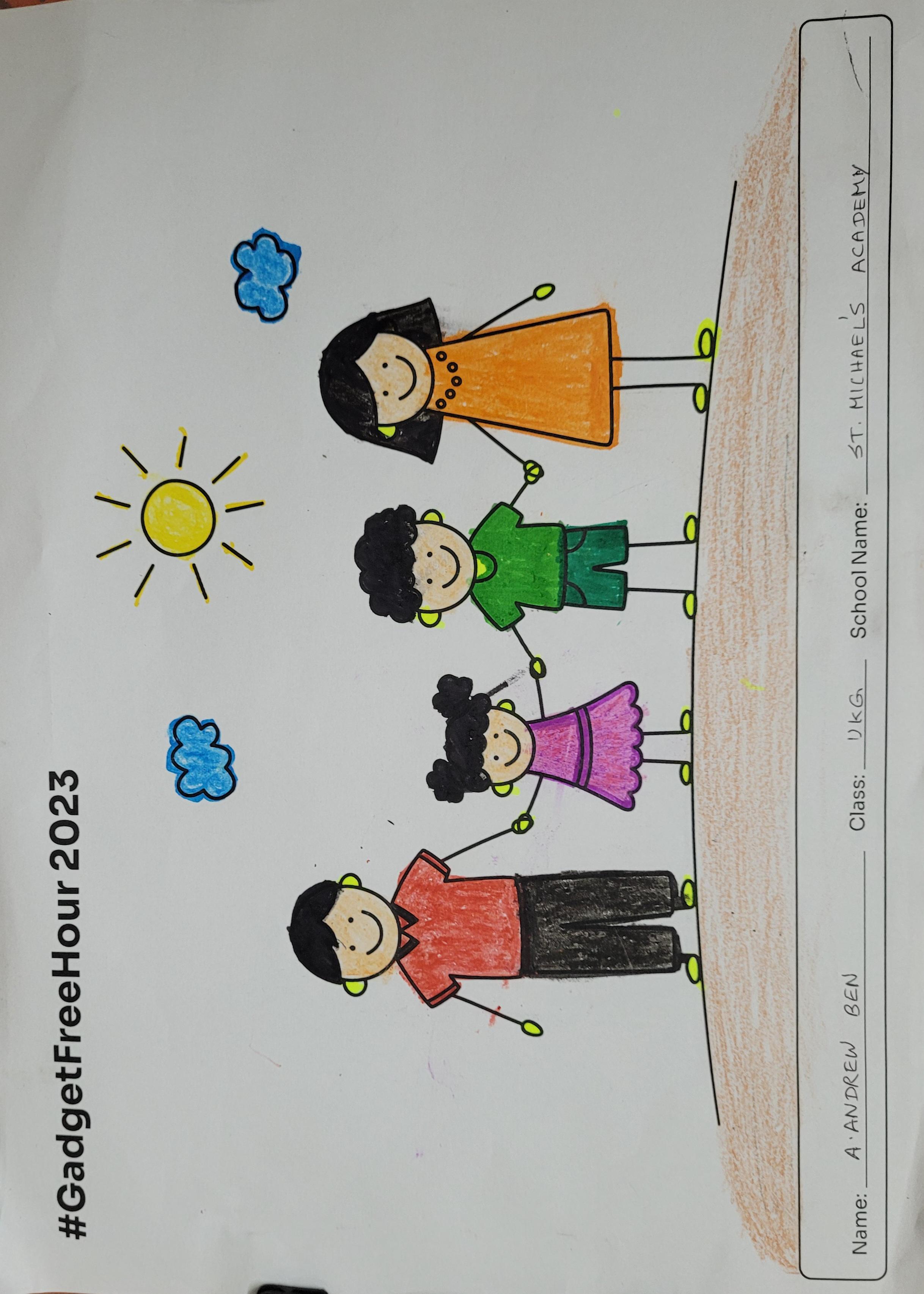 Coloring Templates Art Contest for Kindergarten Children, Students ...