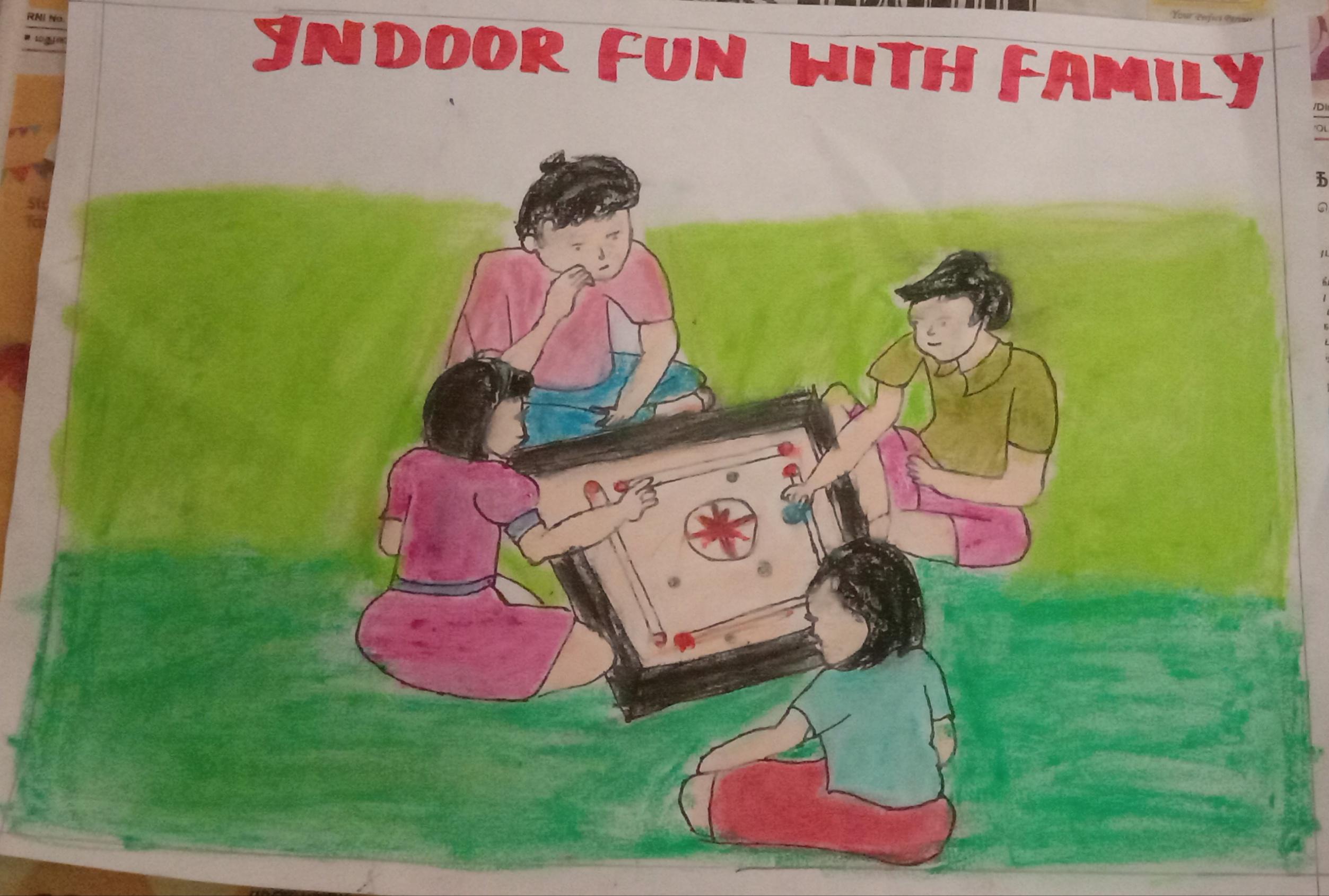Indoor Fun With Family Art Contest for Primary School Children and ...